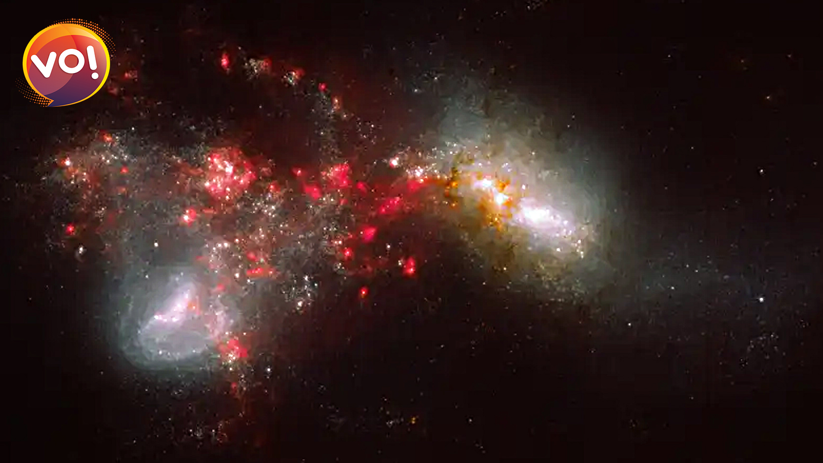 James Webb Space Telescope Captures Two Galaxies Smashing