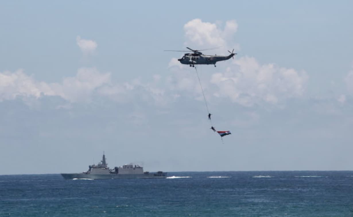 Indian Navy Chopper Makes Emergency Landing Off Mumbai Coast