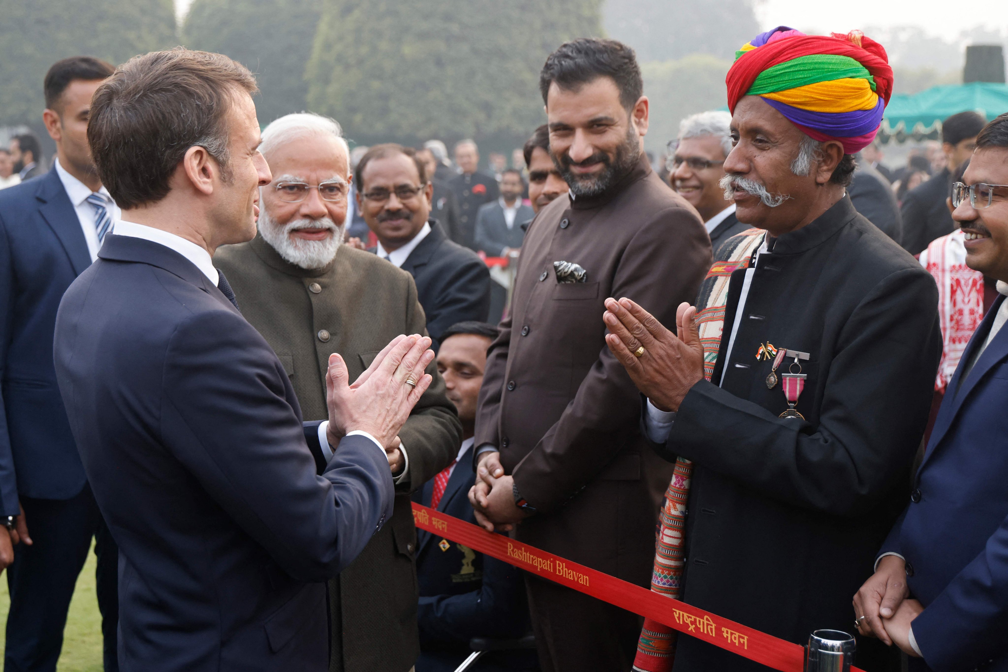 The agreement was made during the visit of French President Emmanuel ...