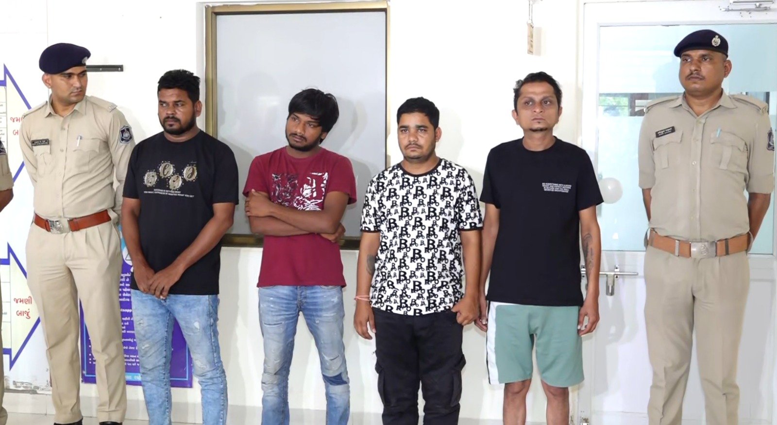 Fifteen attackers arrived with swords, rods, and stones, attempting to ...